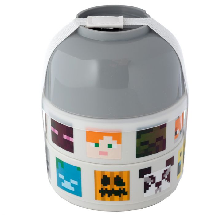 Minecraft Faces Stacked Round Bento Box – The Enchanted Galaxy
